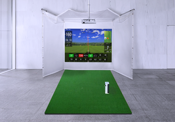 SkyTrak+ (Plus) HomeCourse Retractable Screen Golf Simulator Package ...