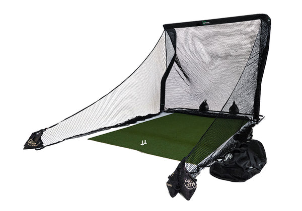 The Net Return Home Golf Package | Golf Simulator Net & Mat – Top Shelf ...